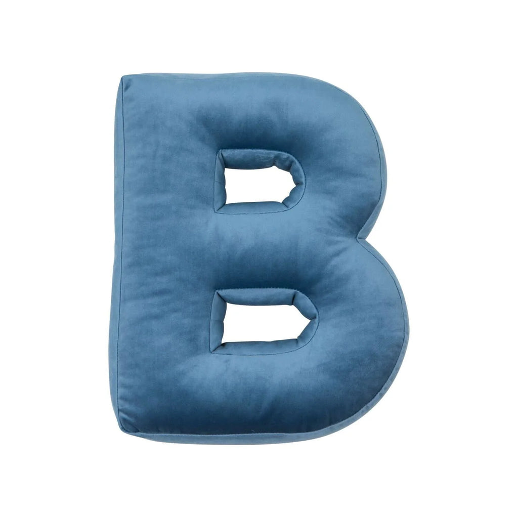 blue letter cushion