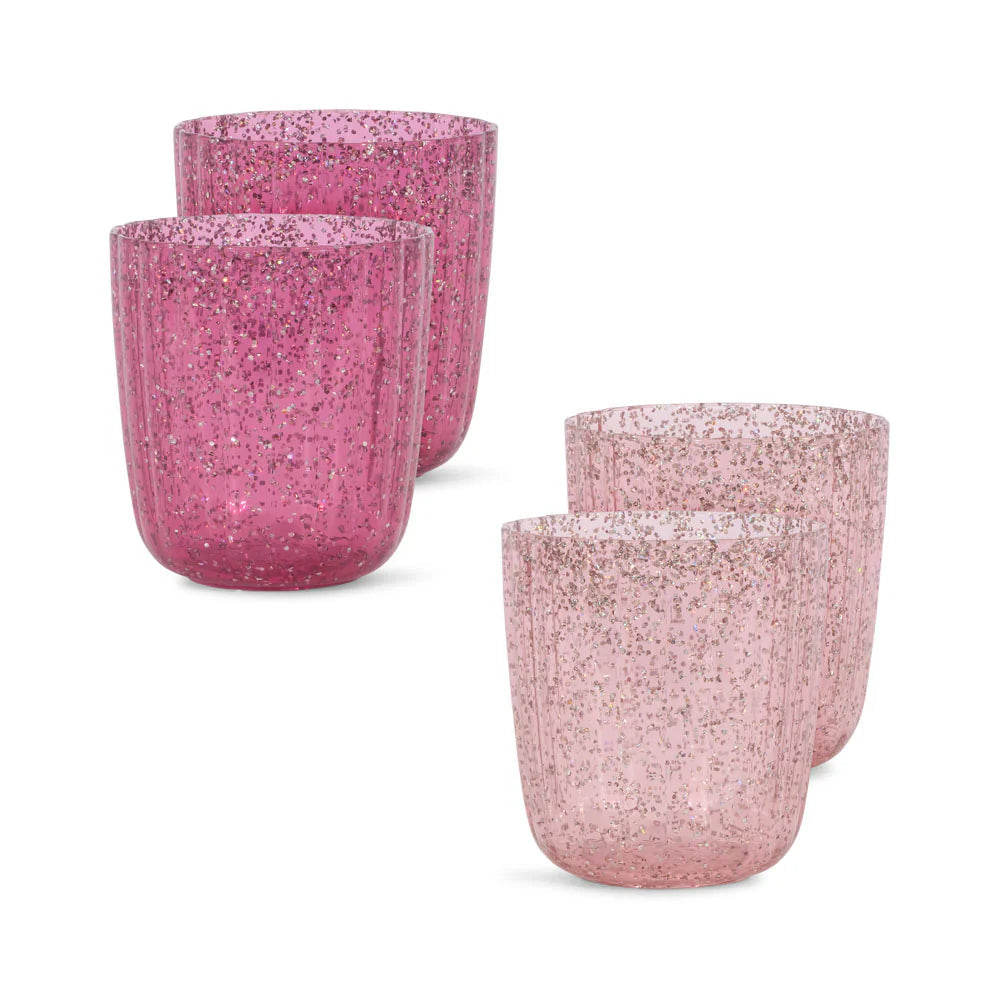 Glitter Cups, 4-Pack - Sparkling Pink Mix – Swanky Boutique