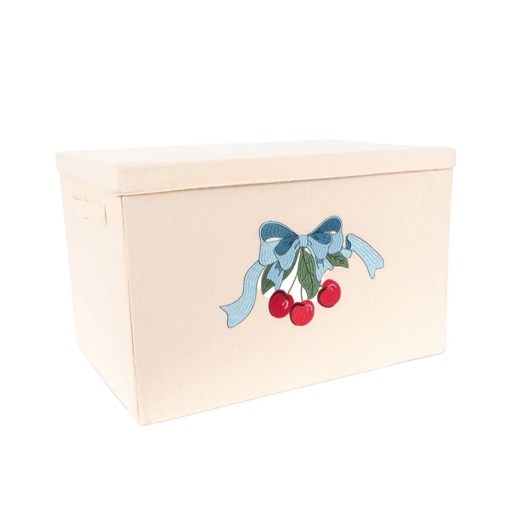 Storage Box, Large - Cherry Bow – Swanky Boutique