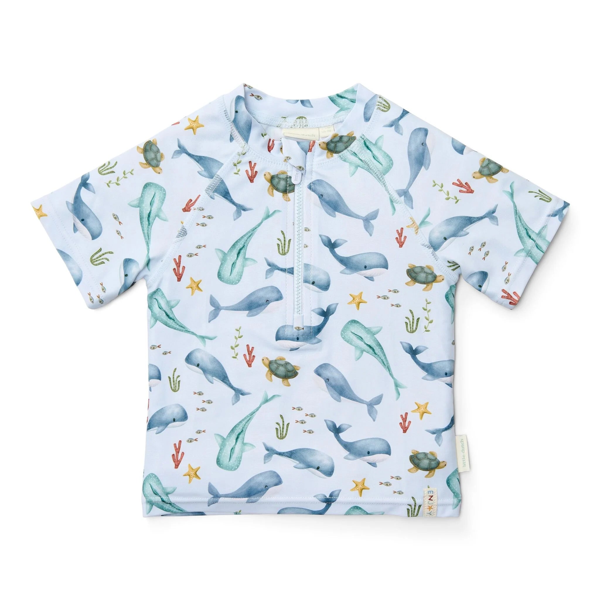 Swim T-Shirt, Short Sleeves - Sea Life Multi – Swanky Boutique