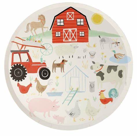 Party Dinner Plates, 8-Pack - On The Farm – Swanky Boutique